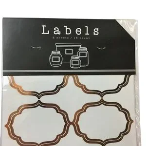 Target | Design | Jar Labels Copper Rose Gold Edge Organizing Labeling ...